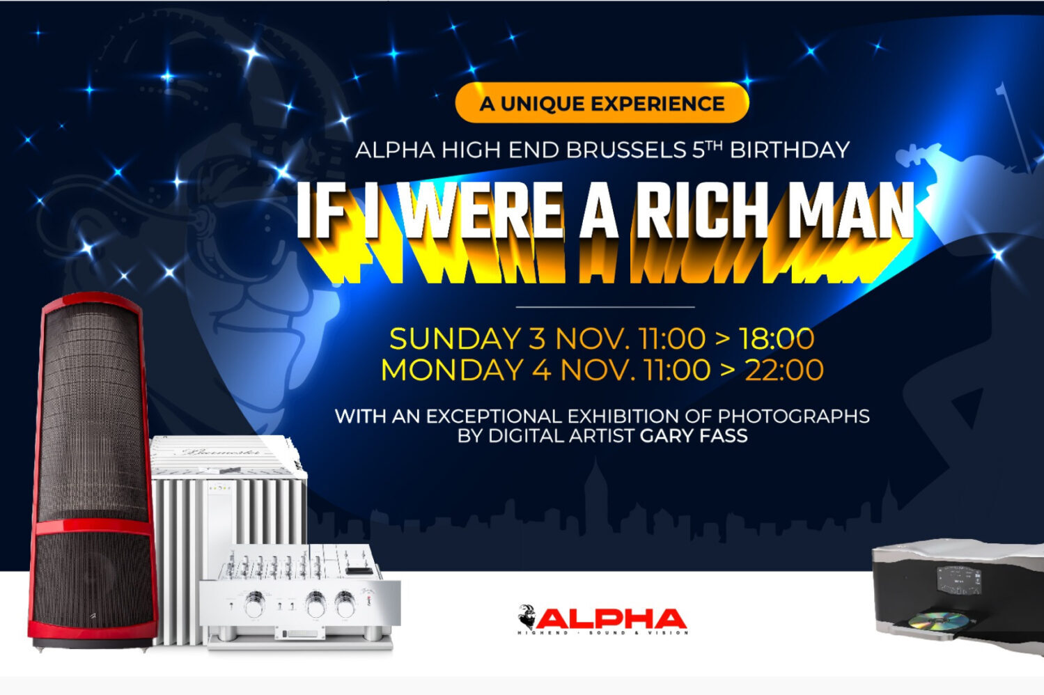 Vier het 5-jarig jubileum van Alpha High End Brussels - AudioVideo2day